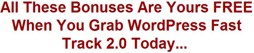 WordPress Fast Track 2.0 + Fast Action BONUSES